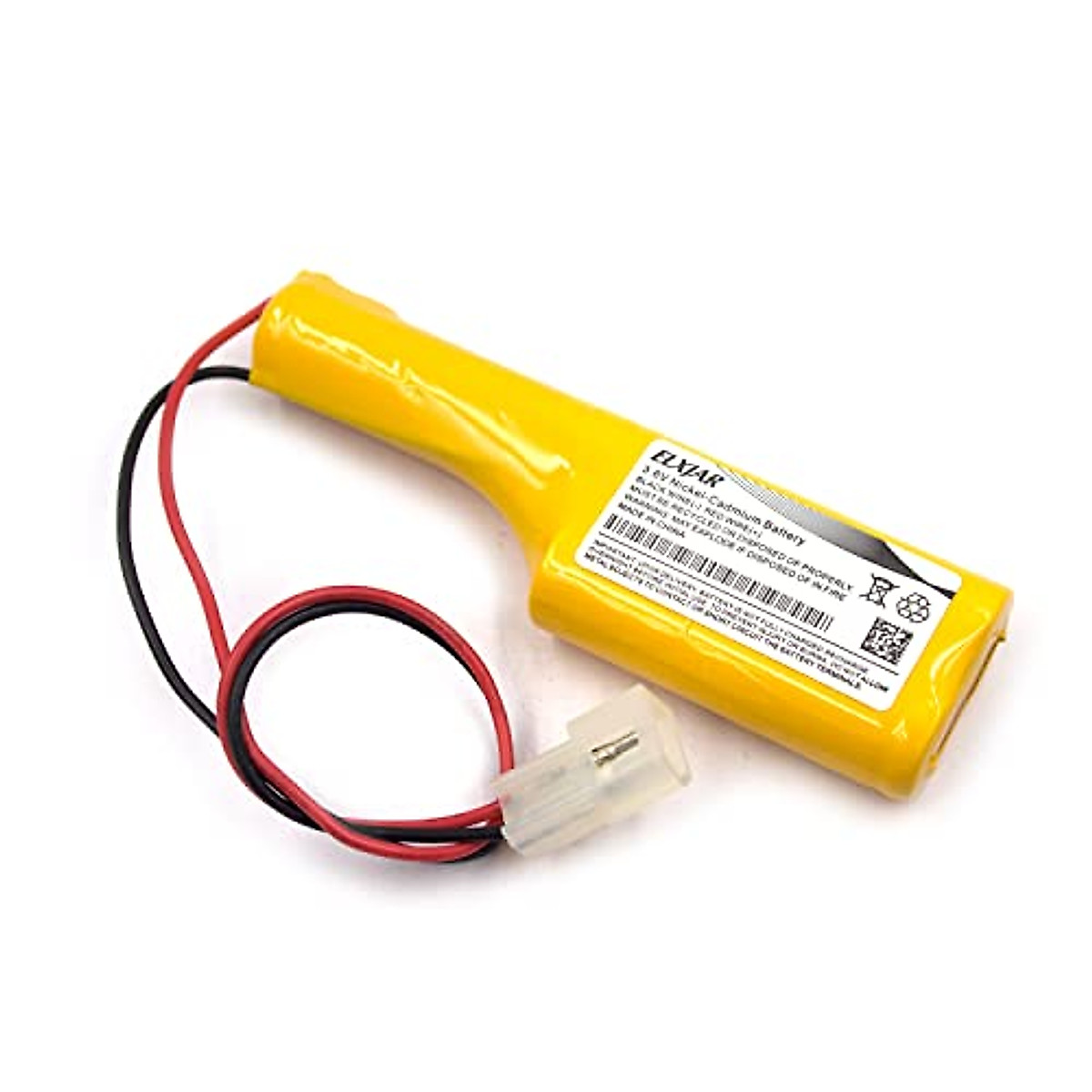 (2-Pack) 3.6V 800mAh Ni-CD Battery Pack Replacement for Genlyte 52-0185 520185 OSI OSA060AA Saft 420735-00 42073500 Genlyte 62-0185 620185 Exit Sign Emergency Light