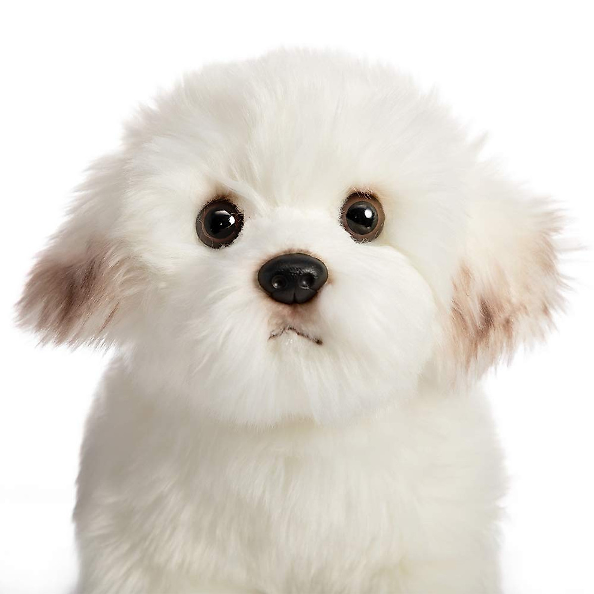 HollyHOME Bichon Frise Plush Puppy Stuffed Animal Maltese Realistic Dog Plush Toy Pet Gift for Kids 13 Inch