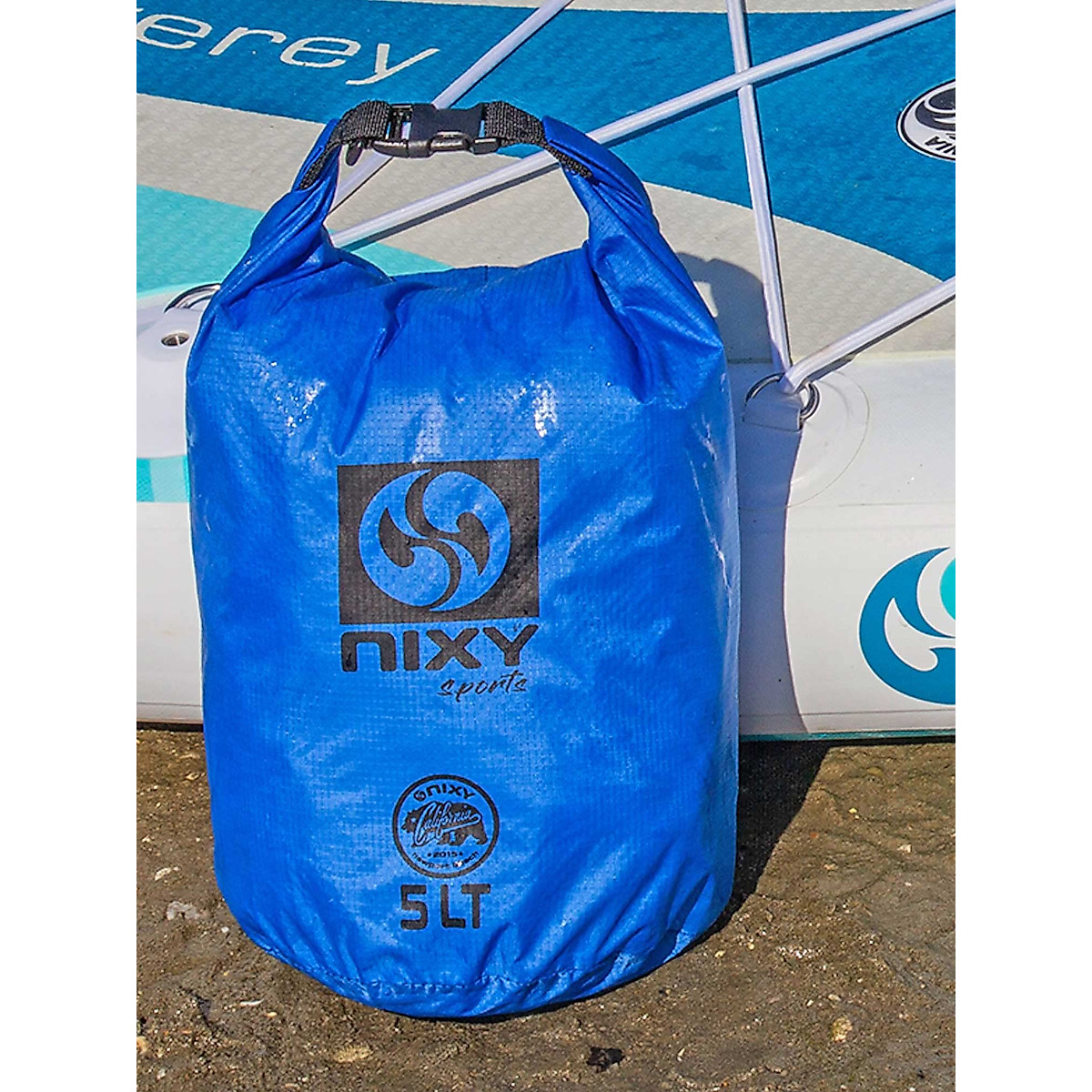 NIXY Waterproof Dry Bag Dry Sack Ultralight 5L/10L/20L, Keep Gear Dry for Paddle boarding, Kayaking, Backpacking, Camping, Boating, Swimming, Outdoors-Roll Top Ripstop Nylon (Blue, 20L)