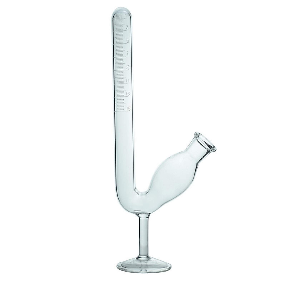 DADAKEWIN 50ml Fermentation Tube with Graduation and Bottom Borosilicate 3.3 Glass Fermentation Apparatus Lab Glasswares- Pack of 1 (Size : 50ml)