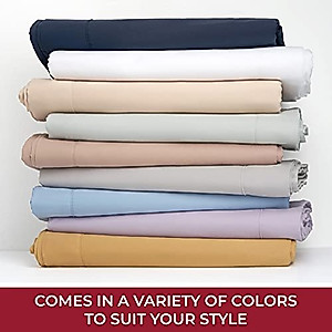 Mellanni Queen Sheet Set - Iconic Collection Bedding Sheets & Pillowcases - Hotel Luxury, Extra Soft, Cooling Bed Sheets - Deep Pocket up to 16" - Wrinkle, Fade, Stain Resistant - 4 PC (Queen, Gray)