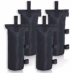 MASTERCANOPY 100lbs Canopy Weight Sandbags (7"x18",Black)
