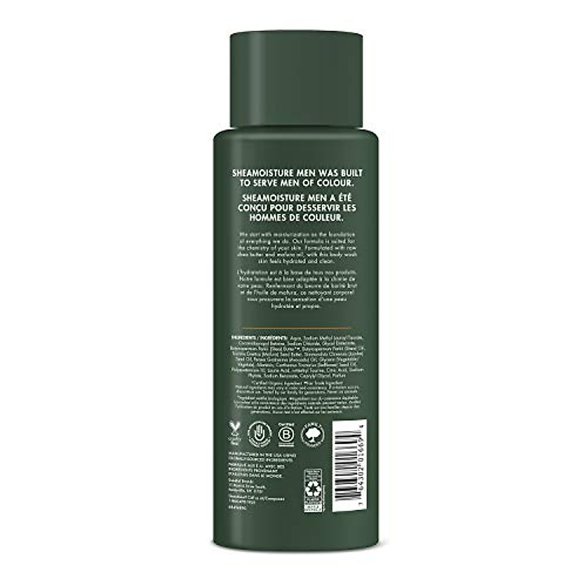 SheaMoisture Men Body Wash Cleanser to Clean and Hydrate Skin Raw Shea Butter and Mafura Oil Moisturizing 15 fl oz