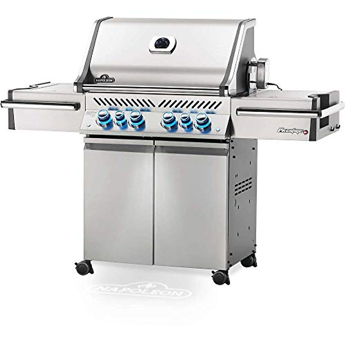 Napoleon PRO500RSIBPSS-3 Prestige PRO 500 BBQ Propane Gas Grill, sq.in. + Infrared Side and Rear Burners, Stainless Steel