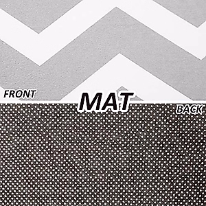 Runner Rugs And Mats 1 Pcs, Merry Christmas Red Truck with Xmas Tree Rustic Old Wooden Red Black Plaid Non Slid,Absorbent Kitchen Rug,Rubber Dots Backing Indoor Door Mat,Standing Mat 18x47.2 Inch