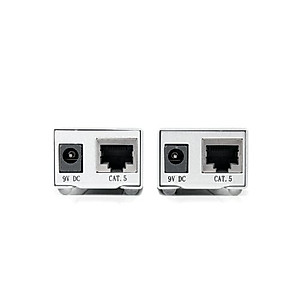 StarTech.com Serial DB9 RS232 Extender over Cat 5 - Up to 3300 ft (1000 meters), TAA (RS232EXTC1)