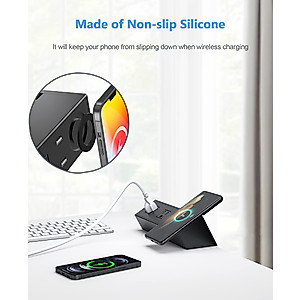 Desk Clamp Power Strip with Wireless Charger,Desk Mounted Power Strip with USB,900 Joules Surge Protector Desk Edge Power Strip,Desk Power Station with 2 Outlet and 2 USB Ports,6ft Cable