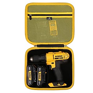 Tourmate Hard Storage Case for DEWALT Cordless Drill Driver and R 2.0 Ah Battery and Charger Included (Case Only)