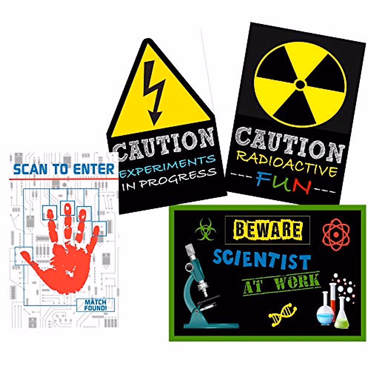 Scientist Science Party Supply Decorations Invites Favors (Poster Decor)