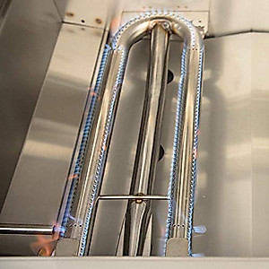 Zljiont 3 PACK Stainless Steel Burner Replacement for American Outdoor Grill Gas Grills 24NB, 24NG, 24NP, 24PC, 30NB, 30PC, 36NB, 36PC(14 1/2" x 6 1/4")