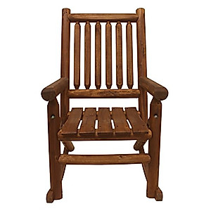 Leigh Country TX 36000 Amber-Log Single Rocker, Brown