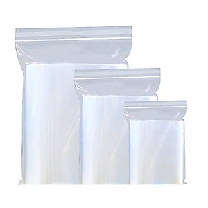 KOqwez33 100Pcs Resealable Clear Cello/Cellophane Bags, Clear Household Sundries Food Storage Zipper Plastic Bags for Treat Cookie Bakery Candle Soap Popcorn Transparent 9cm x 13cm