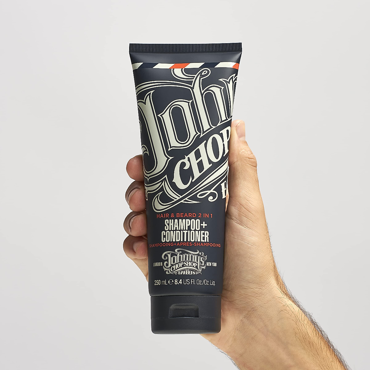 Johnny's Chop Shop Born Lucky 2 in 1 Cleansing Shampoo w/a shot of Conditioner Anti Frizz & Fluff, Pro Vitamin B Protection 8.45 fl oz (Pack of 1)