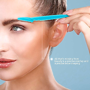 24 Pack of Eyebrow Razor for Women Face Razors Eyebrow Trimmer Dermaplaning Tool Facial Razor with Safety Cover Multipurpose Exfoliating Dermaplaning Hair Trimmer Shaper Shaver with Precision for Men