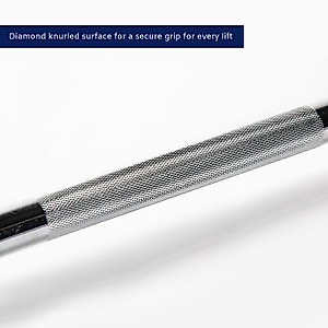 Titan Fitness Olympic Bar 60-in. Chrome Non Rackable Heavy Duty