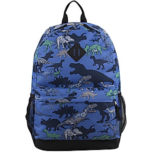Eastsport Dome Backpack with FREE Pencil Case, Blue/Dinosaur Print