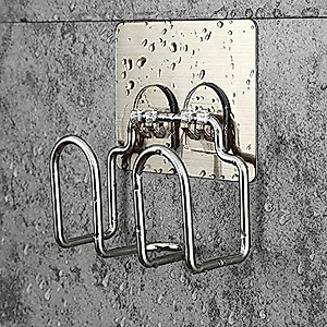 XJJZS Wall-mounted Stainless Steel Drying Pan Pot Rack Cover Lid Rest Stand Spoon Holder Kitchen Tool