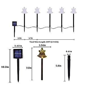 Bstge Christmas Decorations,Solar Christmas Stake Lights,Outdoor Christmas Lights for Lawn Patio Garden Yard Decoration
