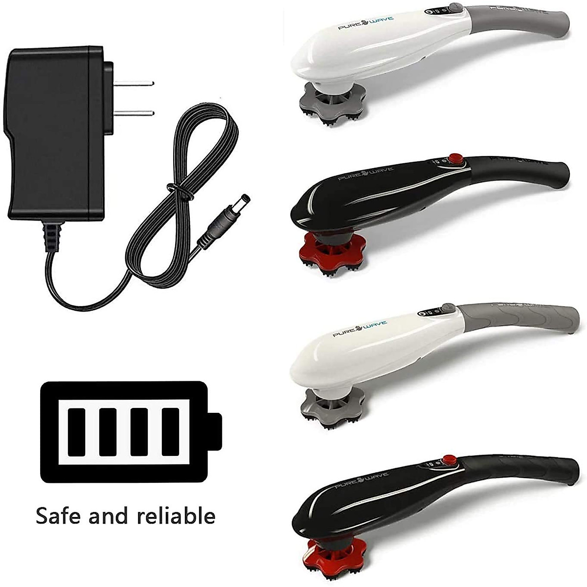 8.5V AC/DC Power Supply Adapter Charger Compatible with for Pure-Wave by PADO CM-05 Series Cordless Percussion Dual Motor Therapy Massager