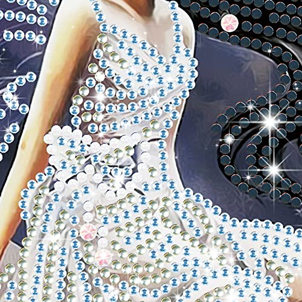 MVVMTOP 4 Pack Special Shaped Diamond Painting Kits for Adults, Diamond Art Kits for Kids Angel Wings Girl Partial Drill Rhinestone Crystal Diamond Dots for DIY Home Wall Decor