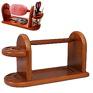 Wooden Yarn Ball Holder for Knitting Crochet, Yarn Rack Stand with Slots, Horizontal Yarn Spinner, Stable Yarn Ball Dispenser, Wood Yarn Spinner Holder for Crochet, Gift for Knitting Lovers