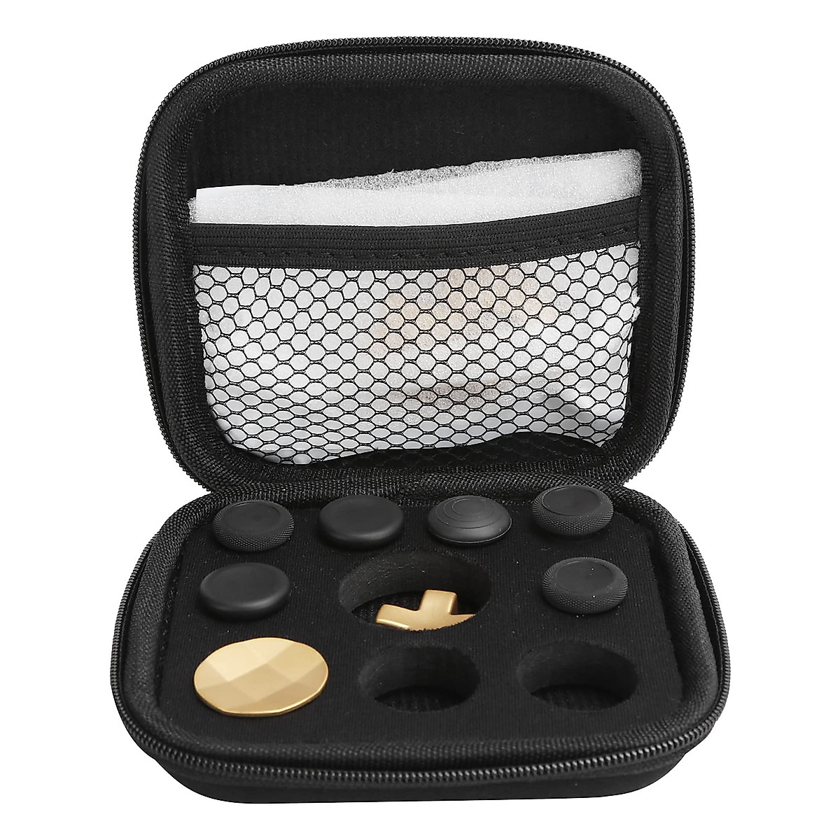 Yunir Joysticks Paddles, Gamepad Swap Metal Mod Joysticks Paddles Accessory Replacement for One Elite Series 2 Controller(Golden)