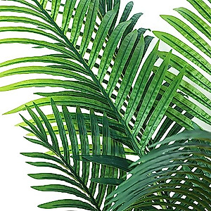 YULISKY Artificial Areca Palm Plant, 5 FT Fake Palm Tree in Pot, Tall Faux Silk Plant, 12 Leaves Faux Palm for Home Decor Office Living Room Perfect Housewarming Gift