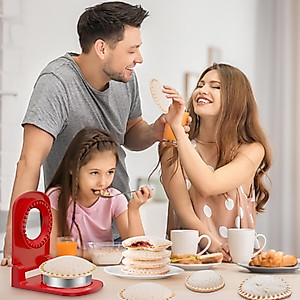 Metal Sandwich Cutters for Kids Lunch,Round Sandwich Cutter and Sealer,Peanut Butter Jelly Sandwich Cutter,Ideal for School Lunch Boxes and Bento Boxes Boys Girls(Round RED)