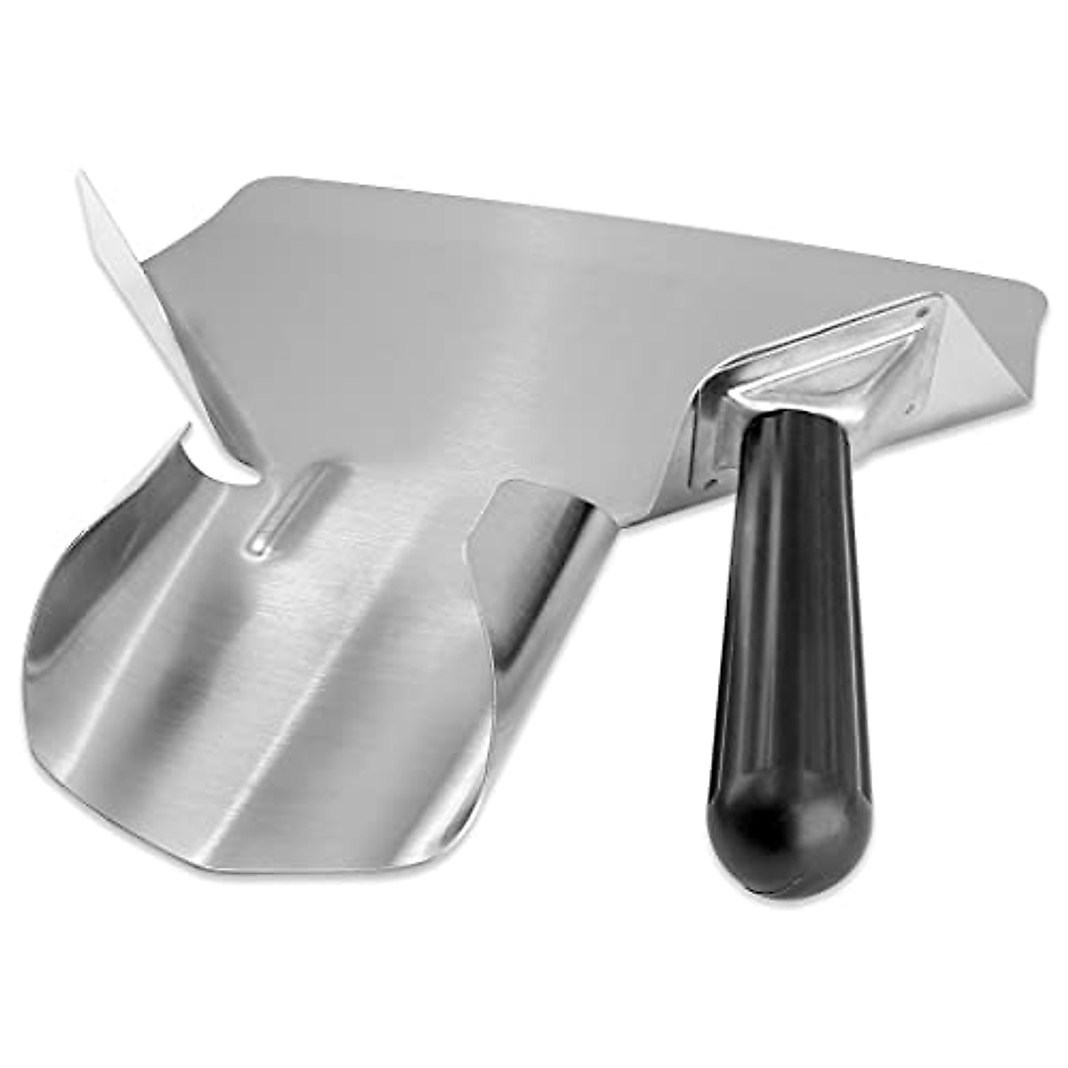 Bonsicoky Stainless Steel French Fry Popcorn Scoop, Quick Fill Tool for Food Bags & Boxes, Multipurpose Utility Scooper for Bagger French Fries, Snacks, Desserts, Ice, Dry Goods