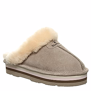 BEARPAW Women's Retro Loki Stone Size 9 | Women's Slippers | Women's Shoe | Comfortable & Light-Weight