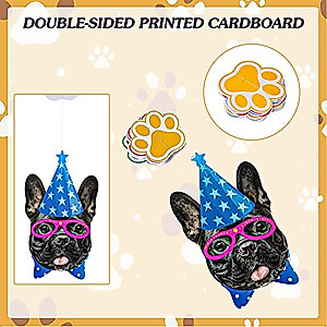 12 Pcs Dog Party Decorations Paw Prints Party Banner for Dog Party Puppy Paw Party Dog Birthday Party Decoration Dog Paw Prints Banners Garlands for Dog Paw Prints Party Pet Dog Birthday Party