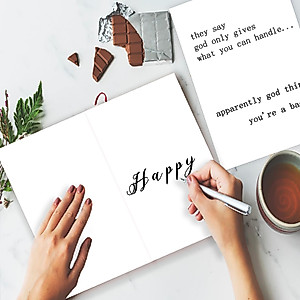 YiKaLus Funny Encouragement Card for Friends, Great Inspirational Card for Women Men, Unique Motivational Gifts for Boyfriend Girlfriend