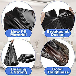 4 Gallon Trash Bags 100 Counts Handle Garbage Bags Trash Can liners Bathroom, Bedroom, Office, Car, Home Waste Bin Plastic Trash Can Liners