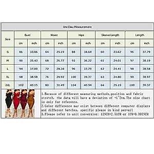 Uni Clau Women Elegant Sexy Deep V Neck Solid Color Ruched Dress Long Sleeve Off Shoulder Bodyocn Midi Dress Skinny Pleated Dress Party Night Club Dresses Brown M