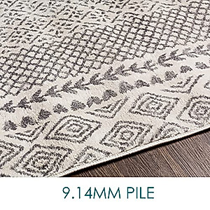 Artistic Weavers Vanessa Bohemian Border Area Rug, 5 ft 3 in x 7 ft 1 in, Gray