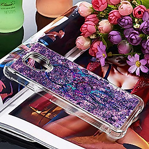 COTDINFORCA Compatible with Redmi Note 9S Case Glitter Cute for Girls Women Liquid Floating Quicksand Shockproof Protective Silicone Case for Xiaomi Redmi Note 9S / Redmi Note 9 Pro Dreamcatcher YB