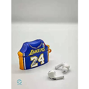 ZHAWK Silicone AirPod Pro Cases | Compatible with AirPods Pro/3 only | 3D Cute Covers | Wireless Charging Case | Best Gifts for Your Loved Ones (Purple Laker)