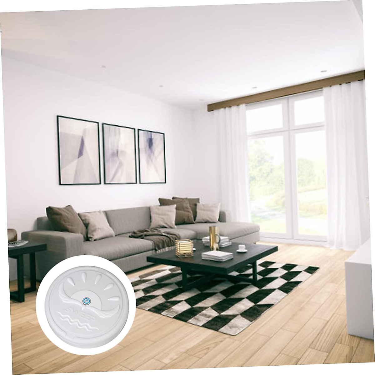 LIFKOME 2 Pcs Simulation Intelligent Sweeper Floor Mopping Robot Robotic Vacuums Robotic Vacuum Mop Vacuum Cleaner for Car Imitated Sweeping Machine The Lazy Automatic Plastic White