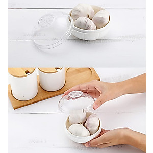 5Pieces Fruit and Vegetable Storage Containers,Reusable FridgeStorage Containers,for storage Green pepper, onion, Tomato, Lemon, and garlic Refrigerator Vegetable Crisper