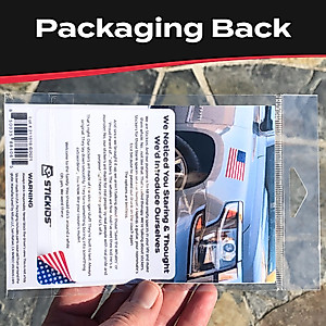 Stickios American Flag Decal 5.8x3.1 inches - Made in The USA - Patriotic Vinyl Classic Flag Sticker for Cars, Trucks, Windows, Vehicles - Let Freedom Ring!