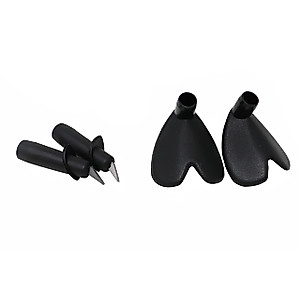 BARNETT XC-09 Black 130cm to 175cm professional Carbon Cross Country Poles (175cm)