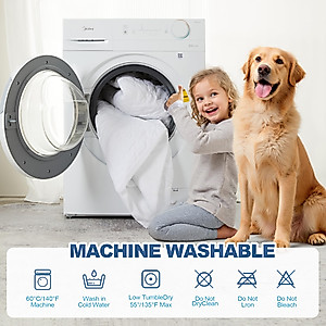 Eiayeebil Queen Quilted Fitted Waterproof Mattress Protector, Noiseless Mattress Cover with 6"-18" Deep Pocket, Breathable and Soft Waterproof Mattress Pad Mattress Topper