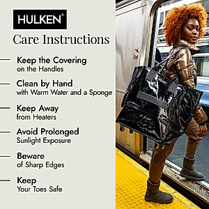 HULKEN - (Medium, Rose Gold Reusable Grocery Bag On Wheels, Shopping Trolley, Lightweight, Carries Up To 66 lb, Folds Flat, Unbreakable Handles