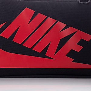Nike Shoe Box Bag (12L) (Black/Black/University Red, 732 CU IN)