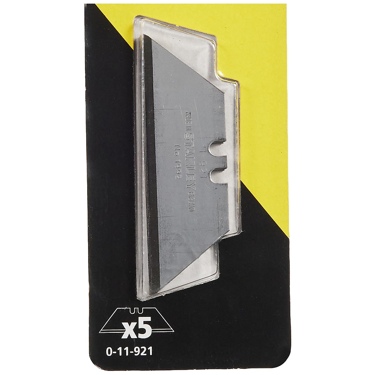 Stanley 0-11-921 Knife Blade "1992" unperforated (5 Piece), Silver