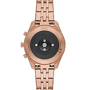 Fossil Women's 38mm Scarlette Mini Stainless Steel Hybrid HR Smart Watch,Fitness Tracker, Color: Rose Gold (Model: FTW7043)