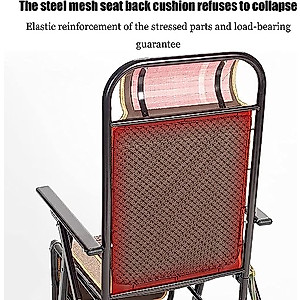 RUVOO Zero Gravity Chair Lounge Chair Bamboo Chair Folding Recliner Lunch Break Nap Backrest Seat Home Leisure Portable Adjustable Armchair for Beach Garden Folding Recliner Chair Patio Lounge Chair