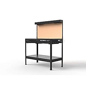 Olympia Tools Multipurpose Workbench with Light, 87-883-917 , Black