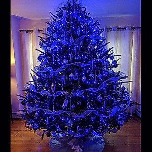 Dooit 66FT 200 Led Christmas Lights, Connectable Plug in 8 Twinkle Modes Outdoor Indoor Lights for Christmas Tree Party Wedding Garden Decorations (Blue)