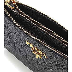Prada Vitello Phenix Gold Hardware Black Crossbody 1BH046